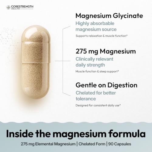 90 capsules of chelated magnesium