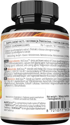 90 capsules of cissus quadrangularis
