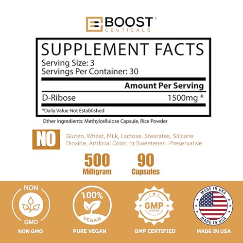 90 capsules of D-Ribose energy