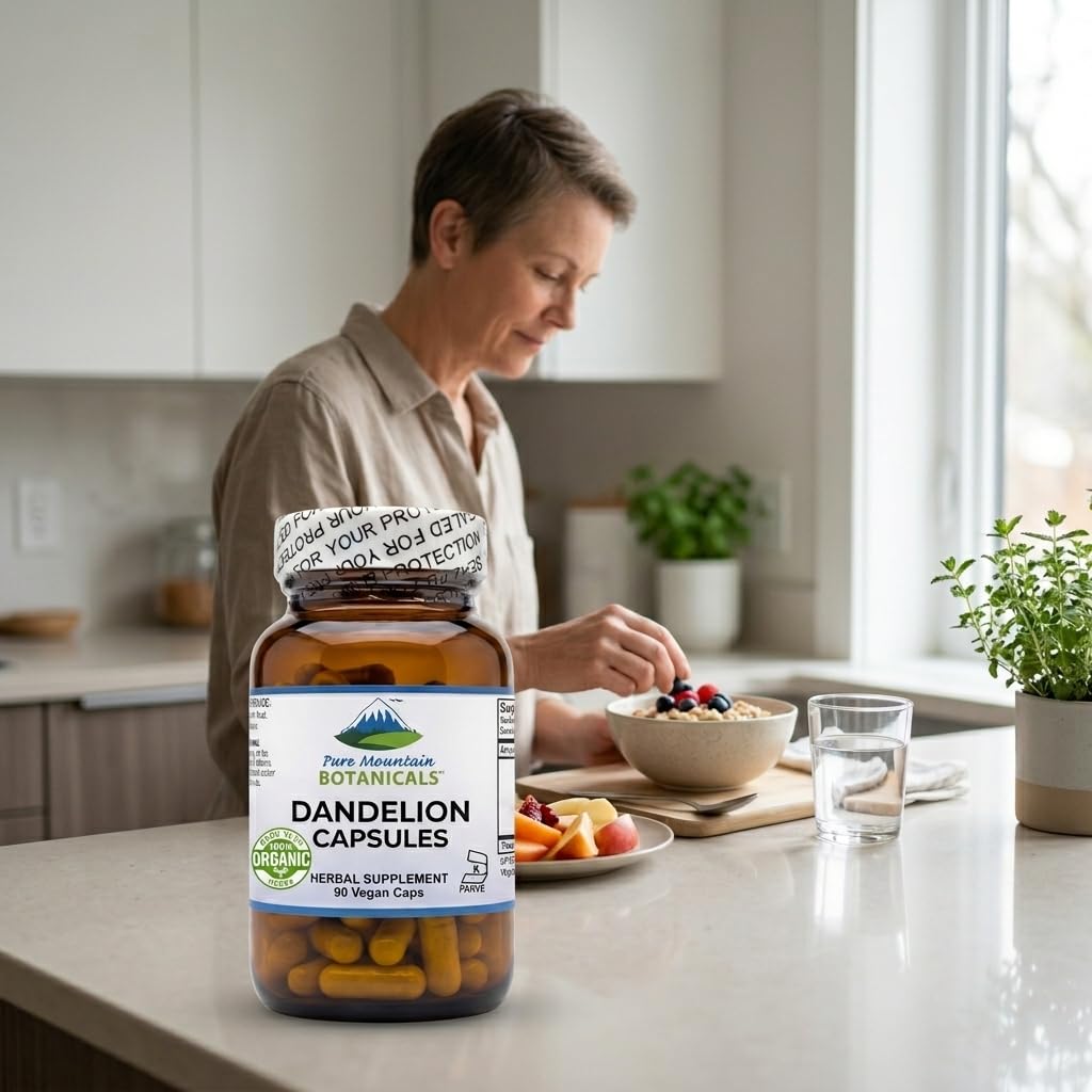 90 capsules of dandelion root