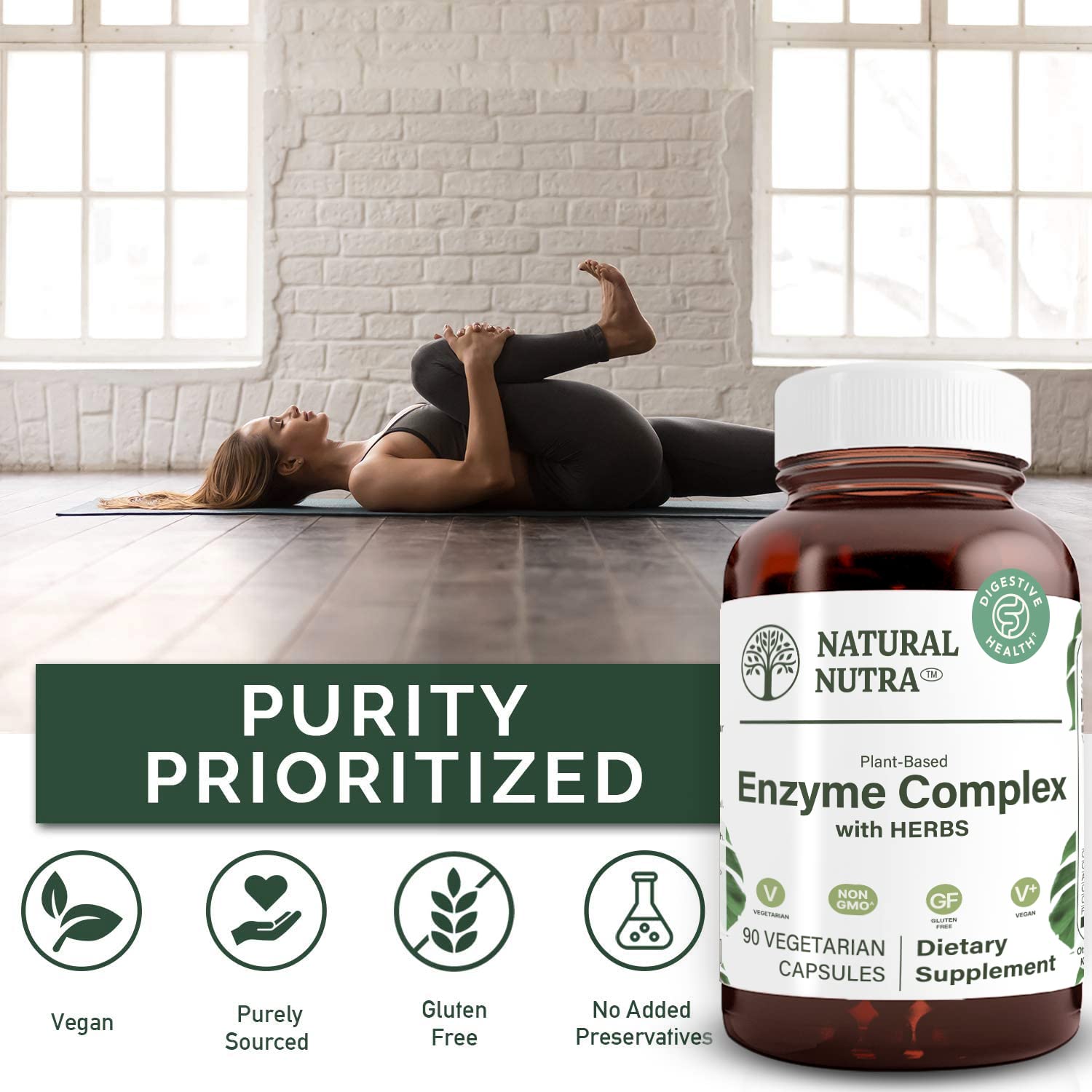 90 capsules of digestive enzyme complex