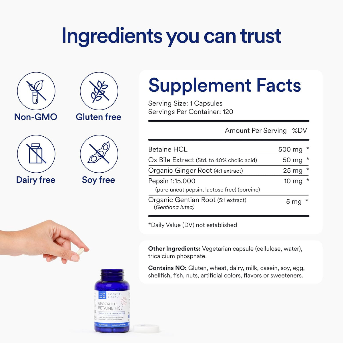 90 capsules of digestive enzyme support