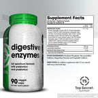 90 capsules of digestive enzymes for gut health