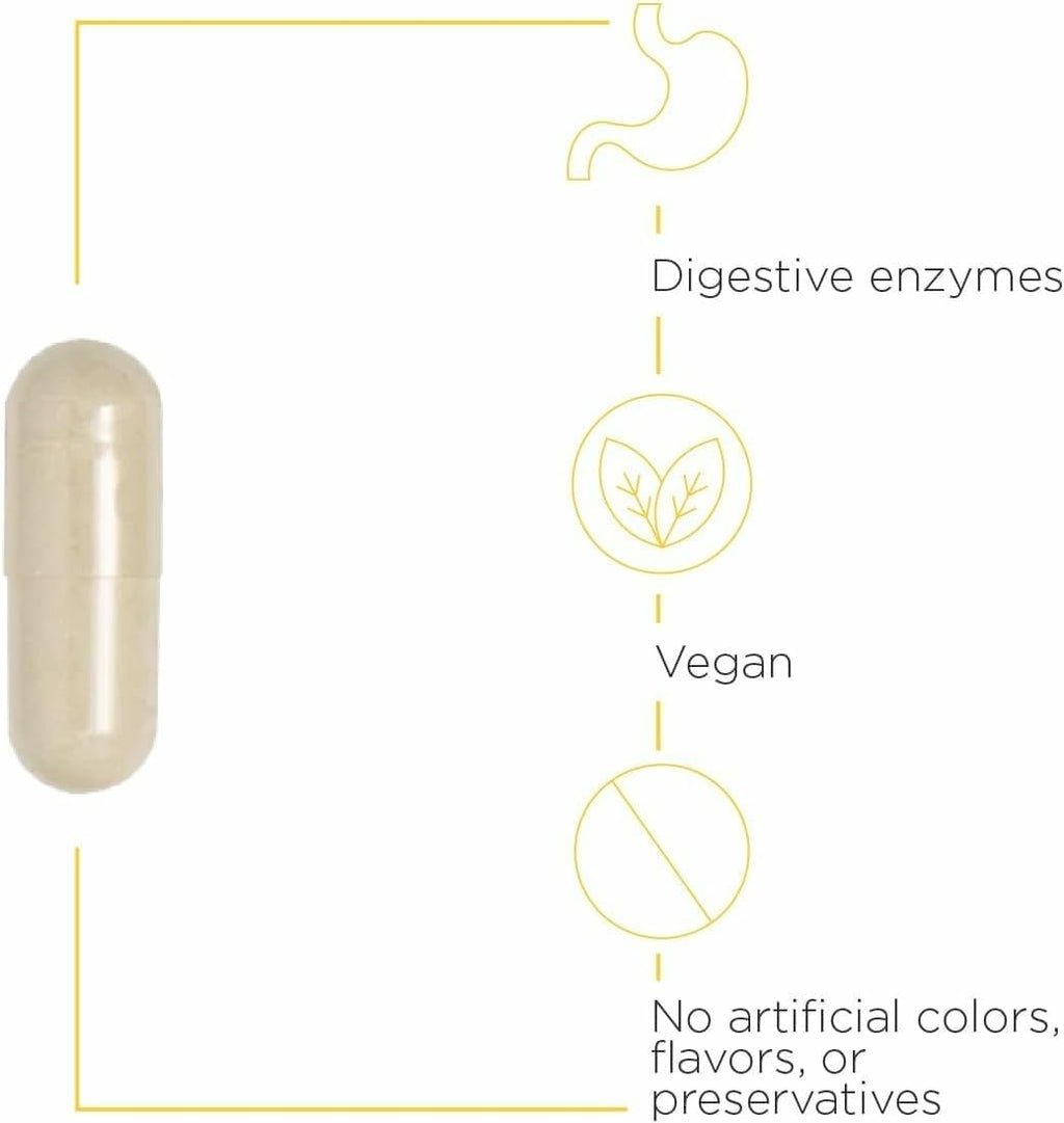 90 capsules of digestive enzymes formula