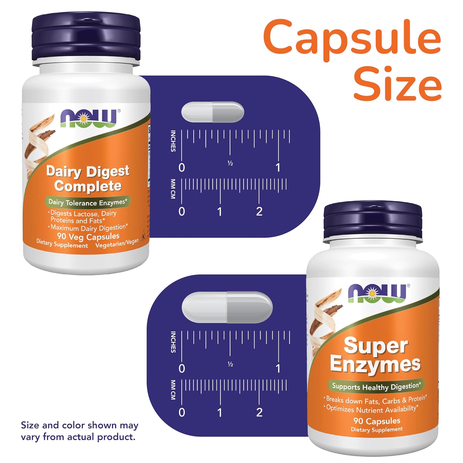 90 capsules of digestive enzymes support