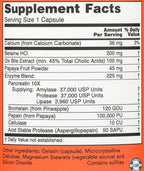90 capsules of digestive enzymes