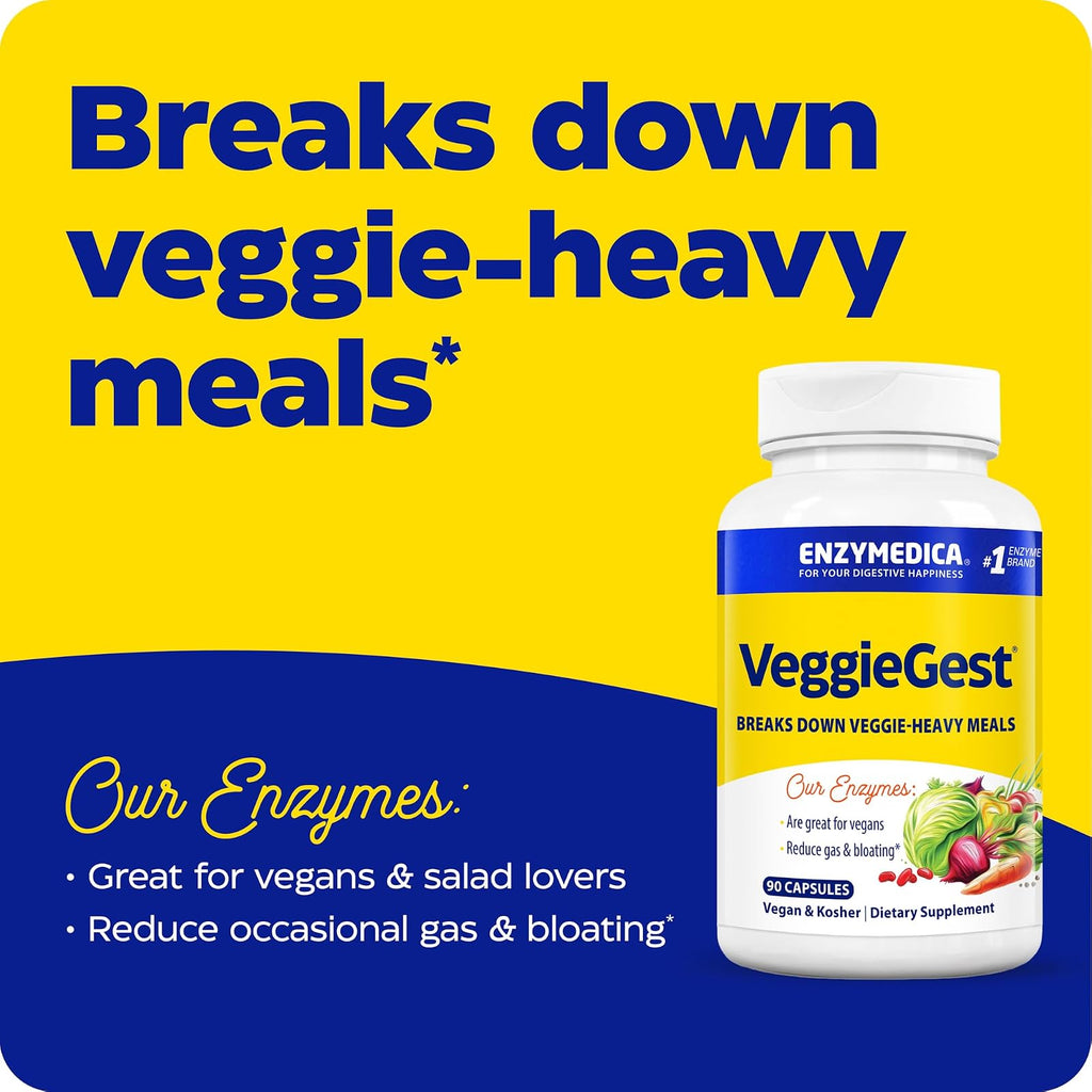 90 capsules of digestive enzymes