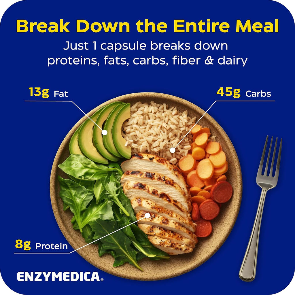 90 capsules of digestive enzymes