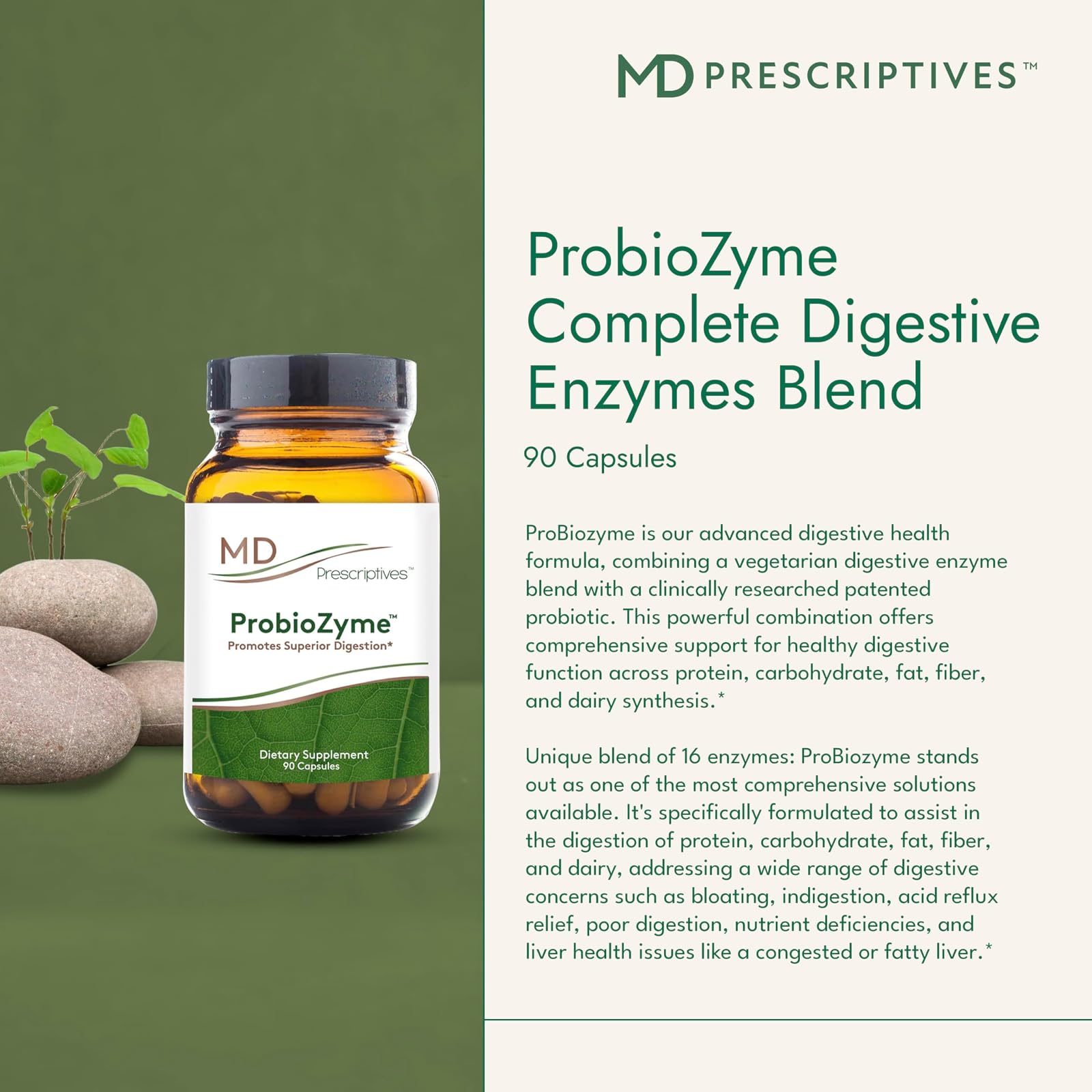 90 capsules of digestive enzymes