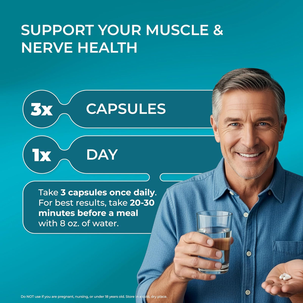 90 capsules of essential magnesium