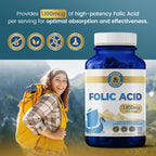 90 capsules of folic acid