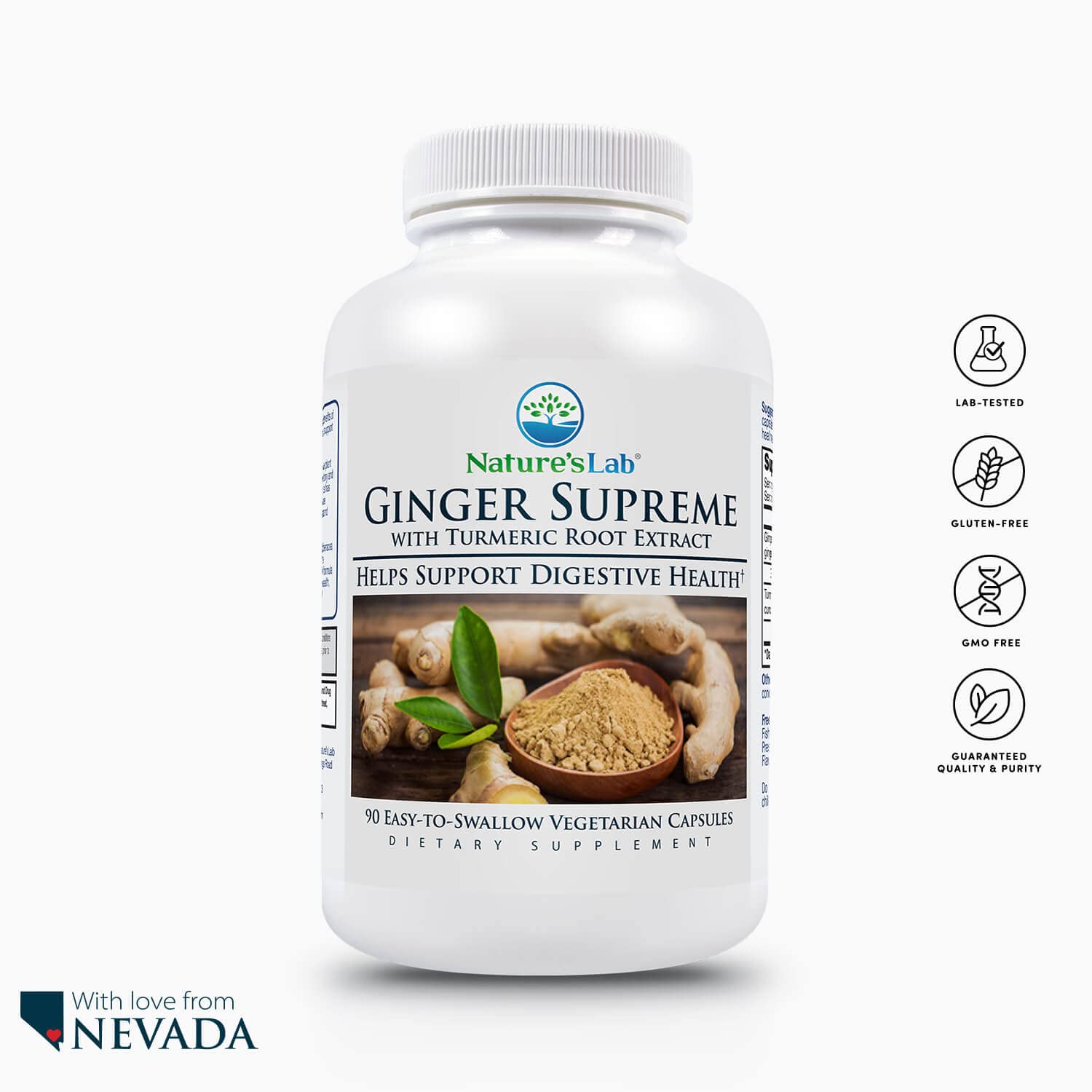 90 capsules of ginger goodness