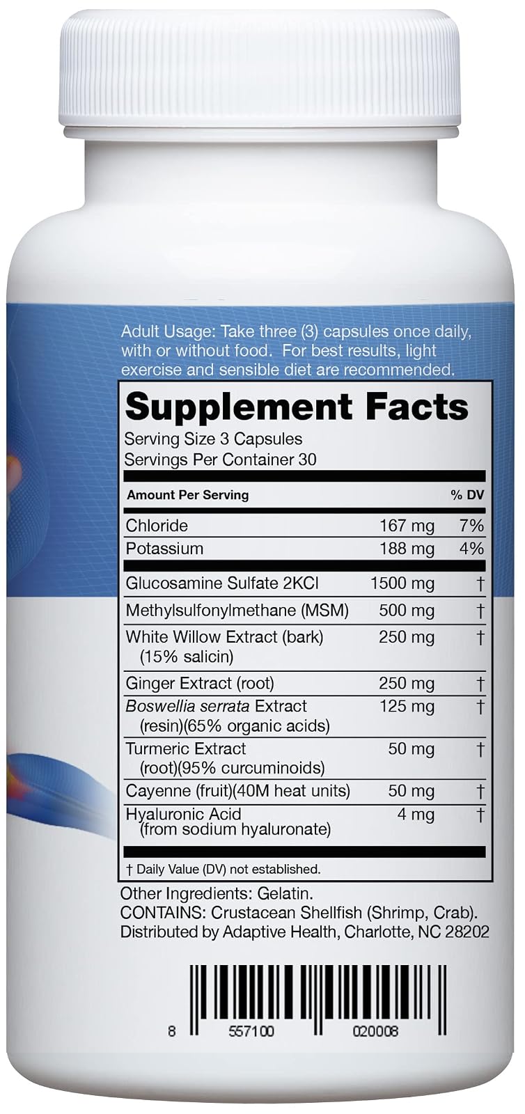 90 capsules of glucosamine relief