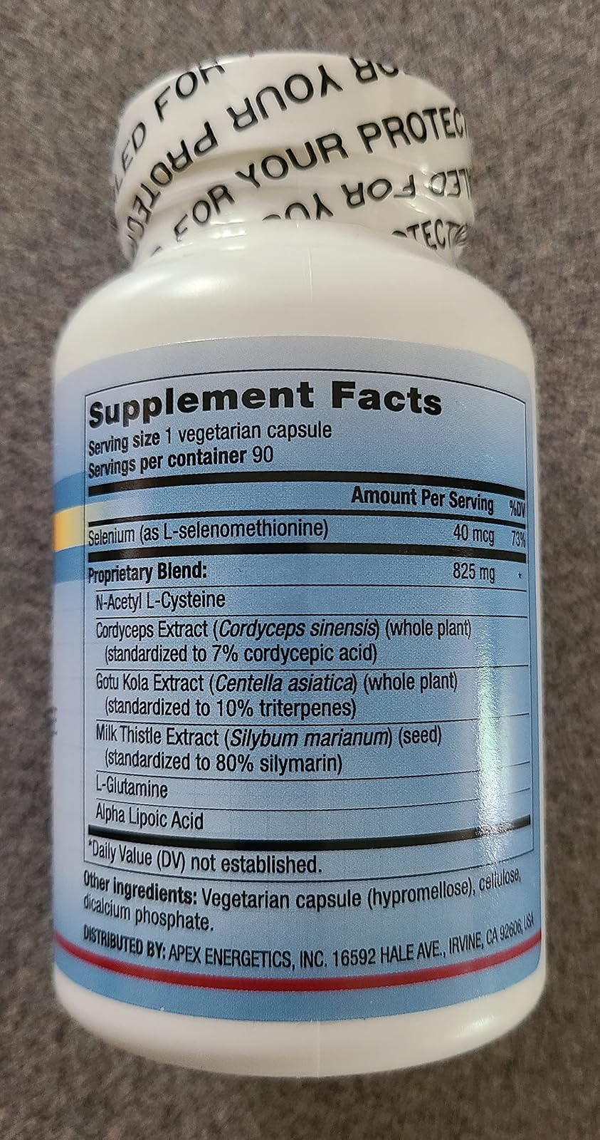 90 capsules of Glutatione antioxidant support