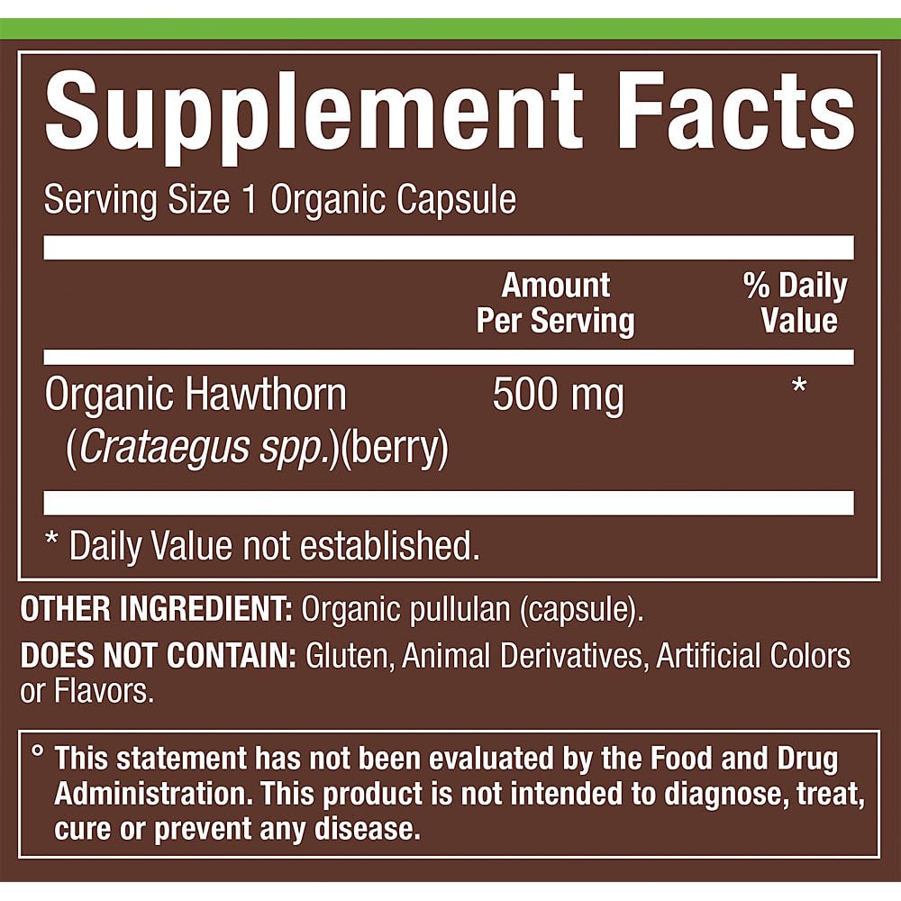 90 capsules of hawthorn extract