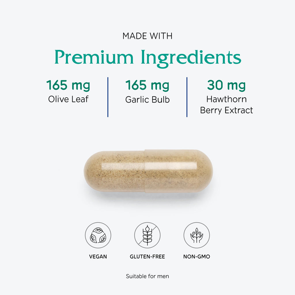 90 capsules of heart-healthy nutrients