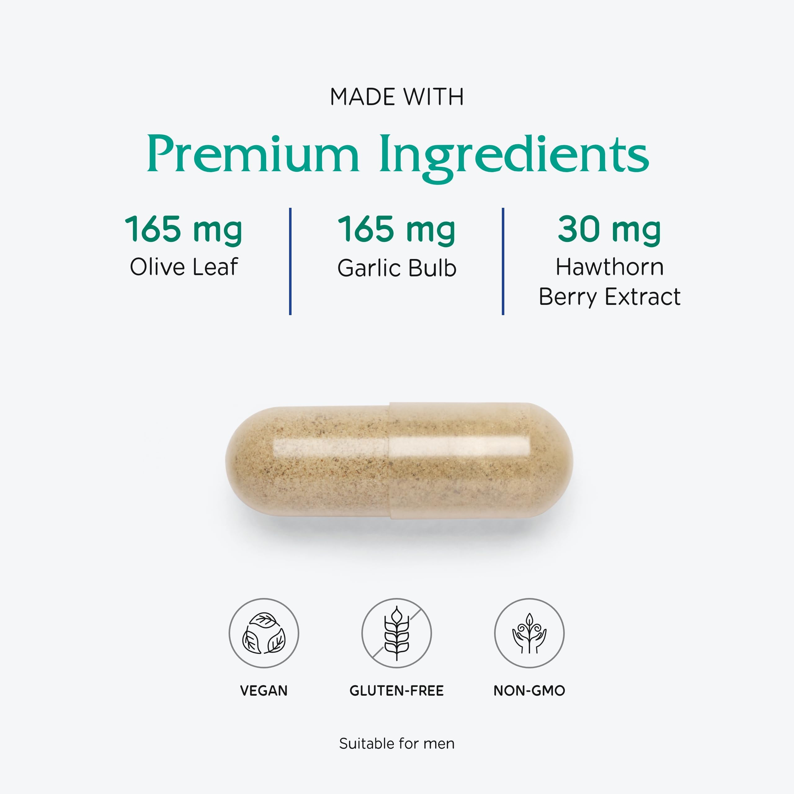 90 capsules of heart-healthy nutrients