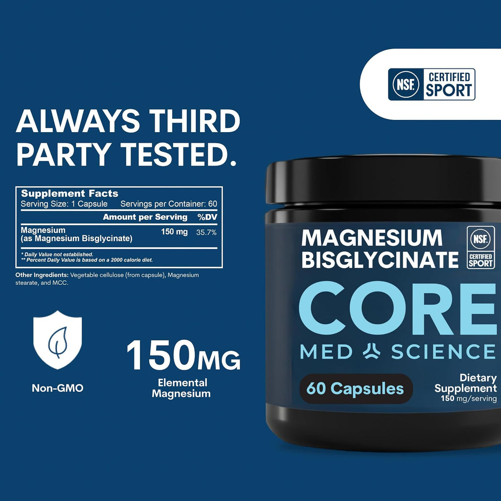 90 capsules of high-absorption magnesium