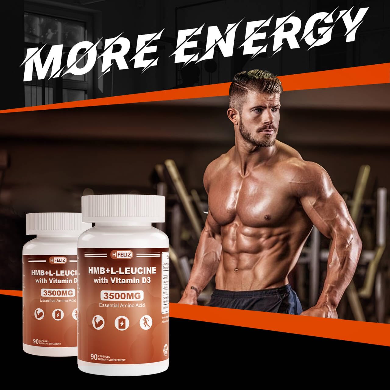 90 capsules of HMB and Leucine