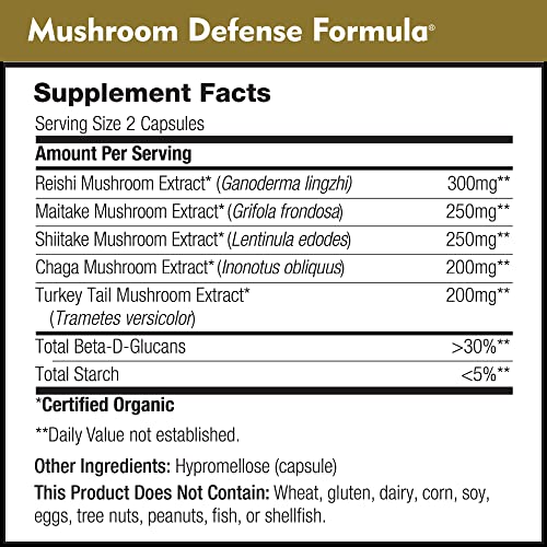 90 capsules of immune-boosting mushrooms