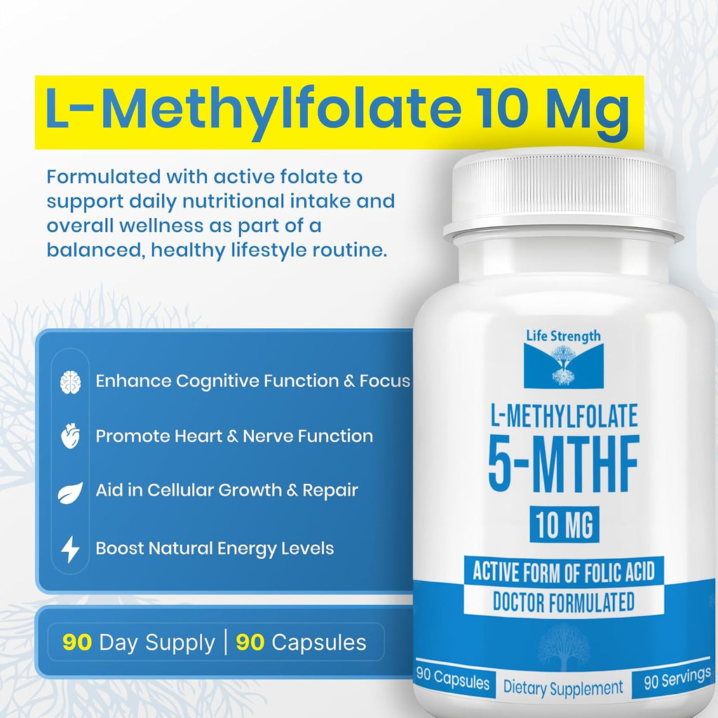 90 capsules of L Methylfolate for daily use