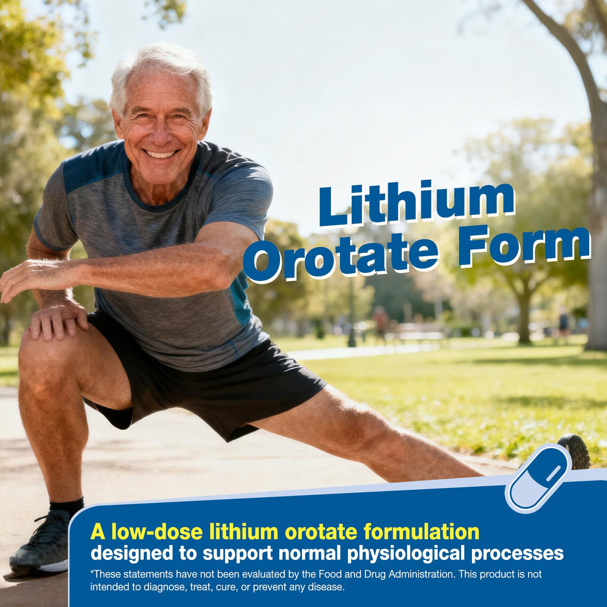 90 capsules of Lithium Orotate