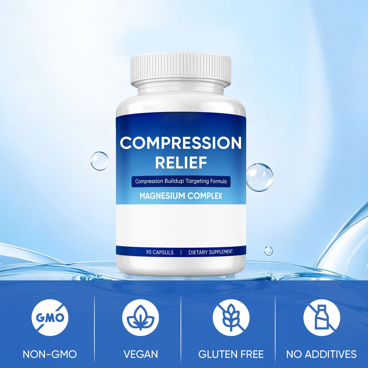 90 capsules of magnesium for daily wellness