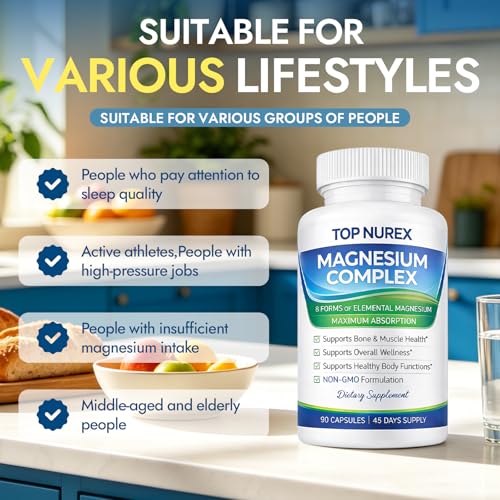 90 capsules of magnesium for energy