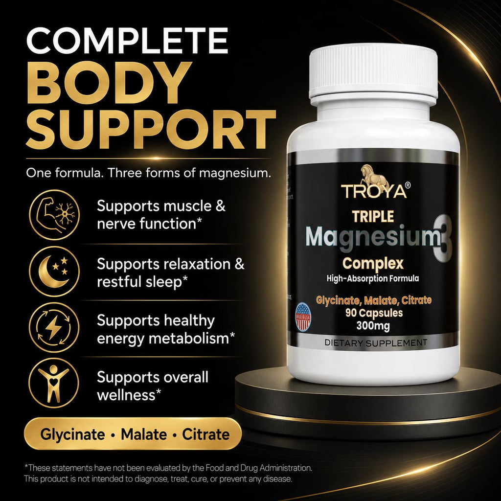 90 capsules of magnesium for energy
