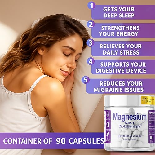 90 capsules of magnesium for muscle health