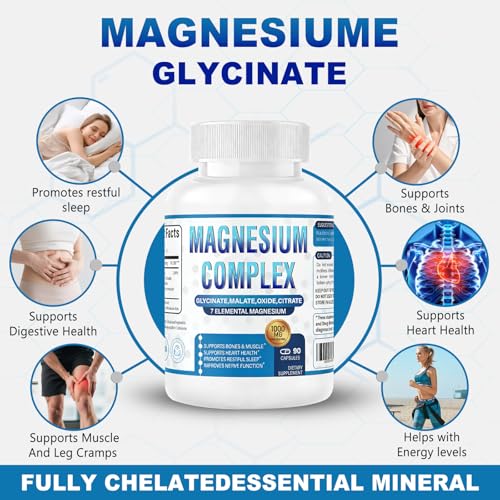 90 capsules of magnesium for muscle support