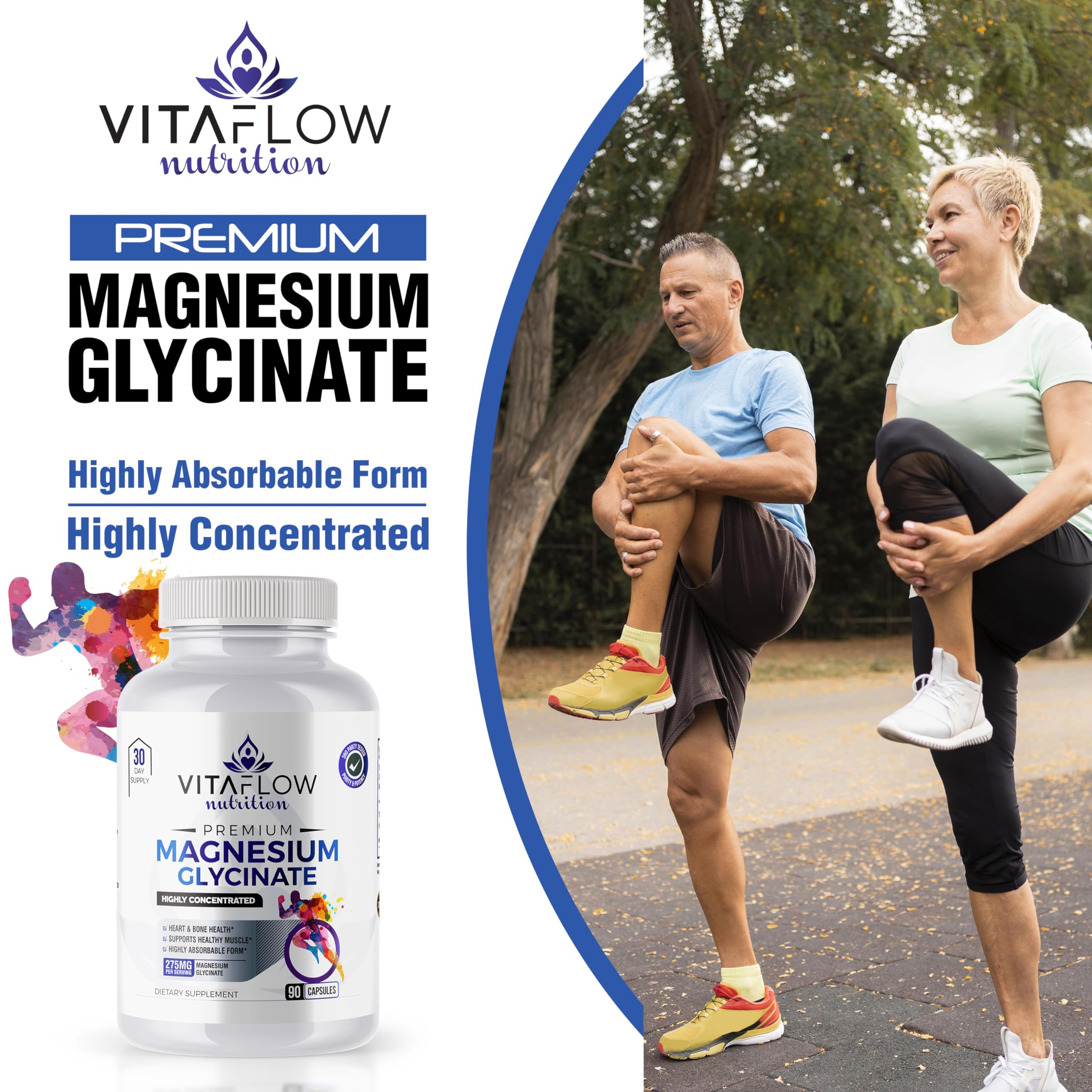 90 capsules of magnesium glycinate