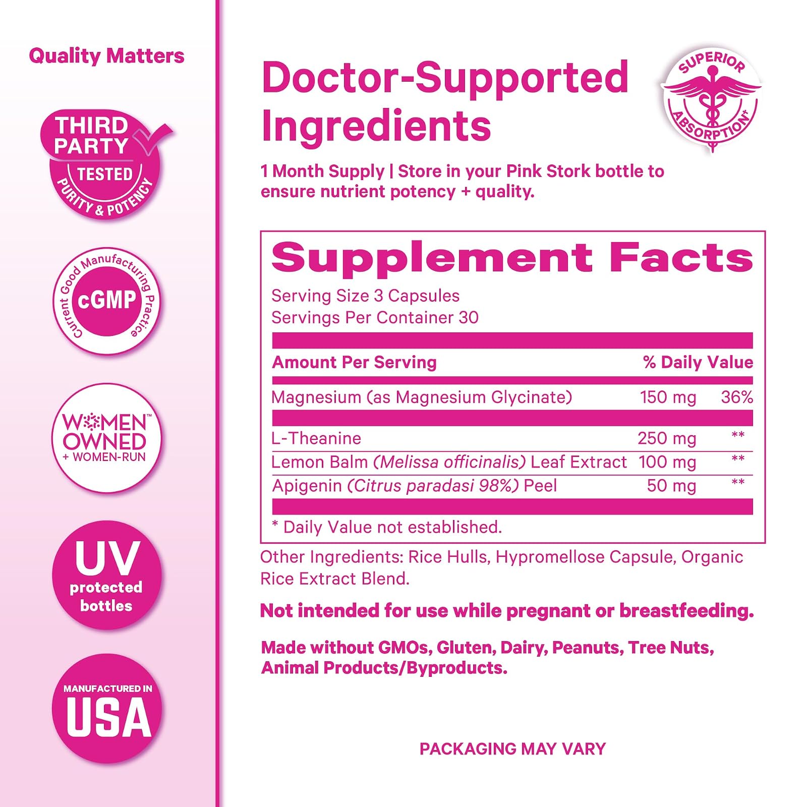 90 capsules of magnesium glycinate