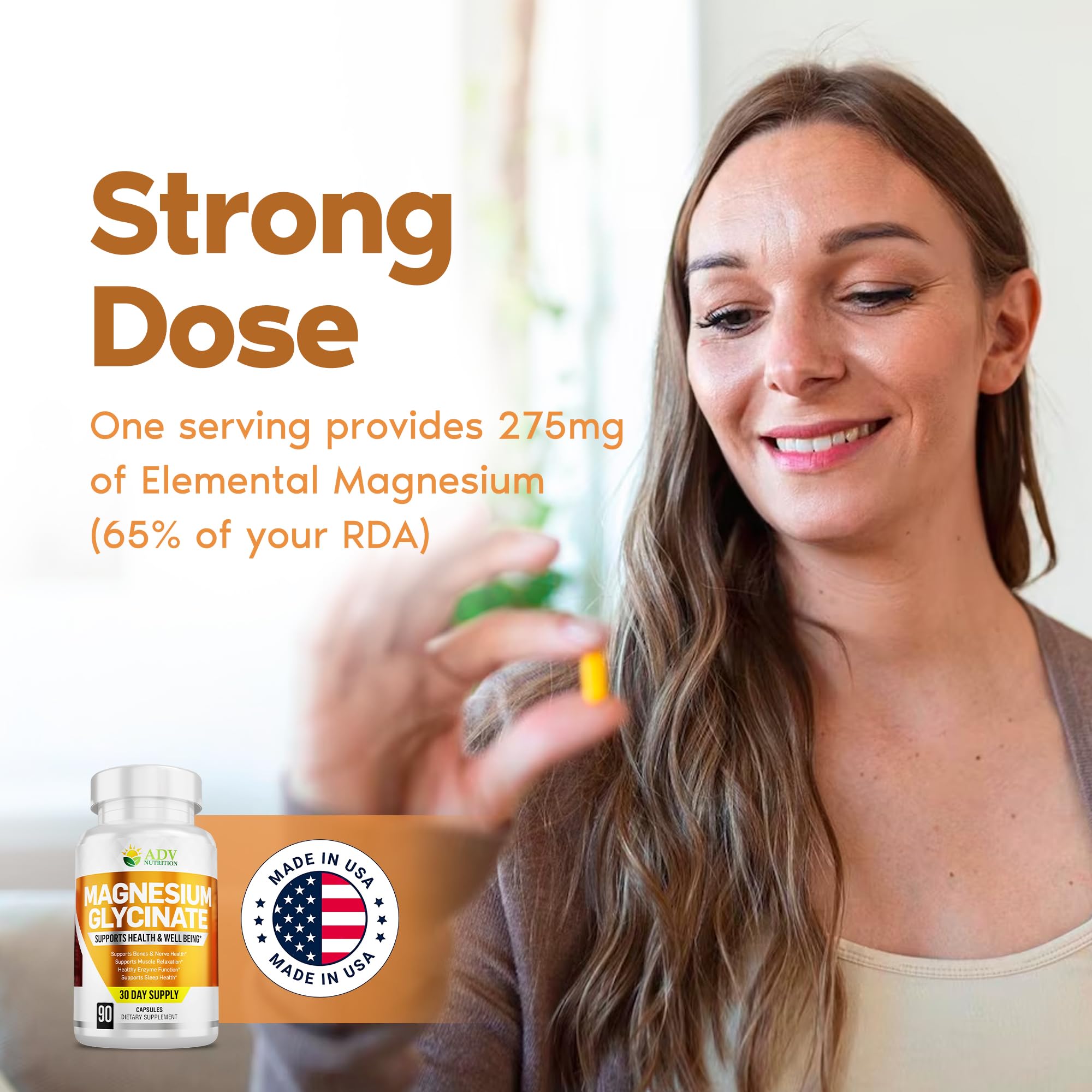 90 capsules of magnesium glycinate
