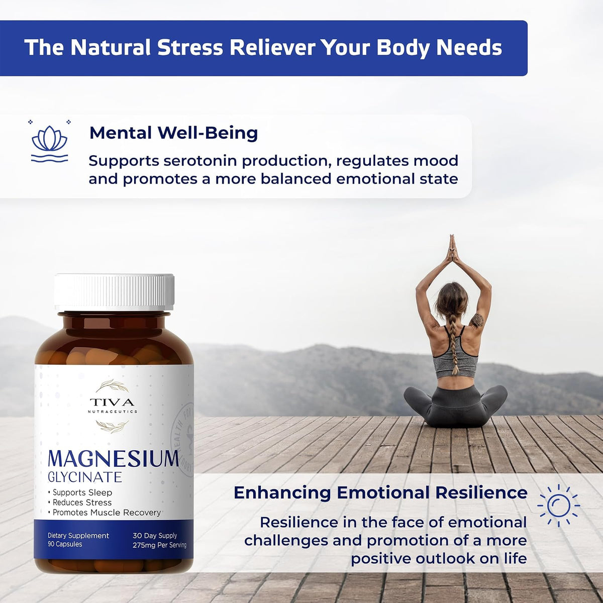90 capsules of magnesium glycinate