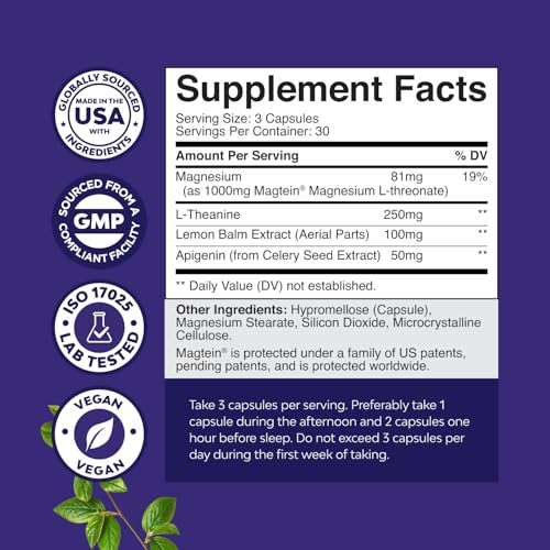 90 capsules of magnesium l-threonate