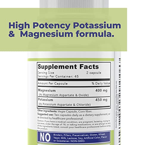 90 capsules of magnesium supplement