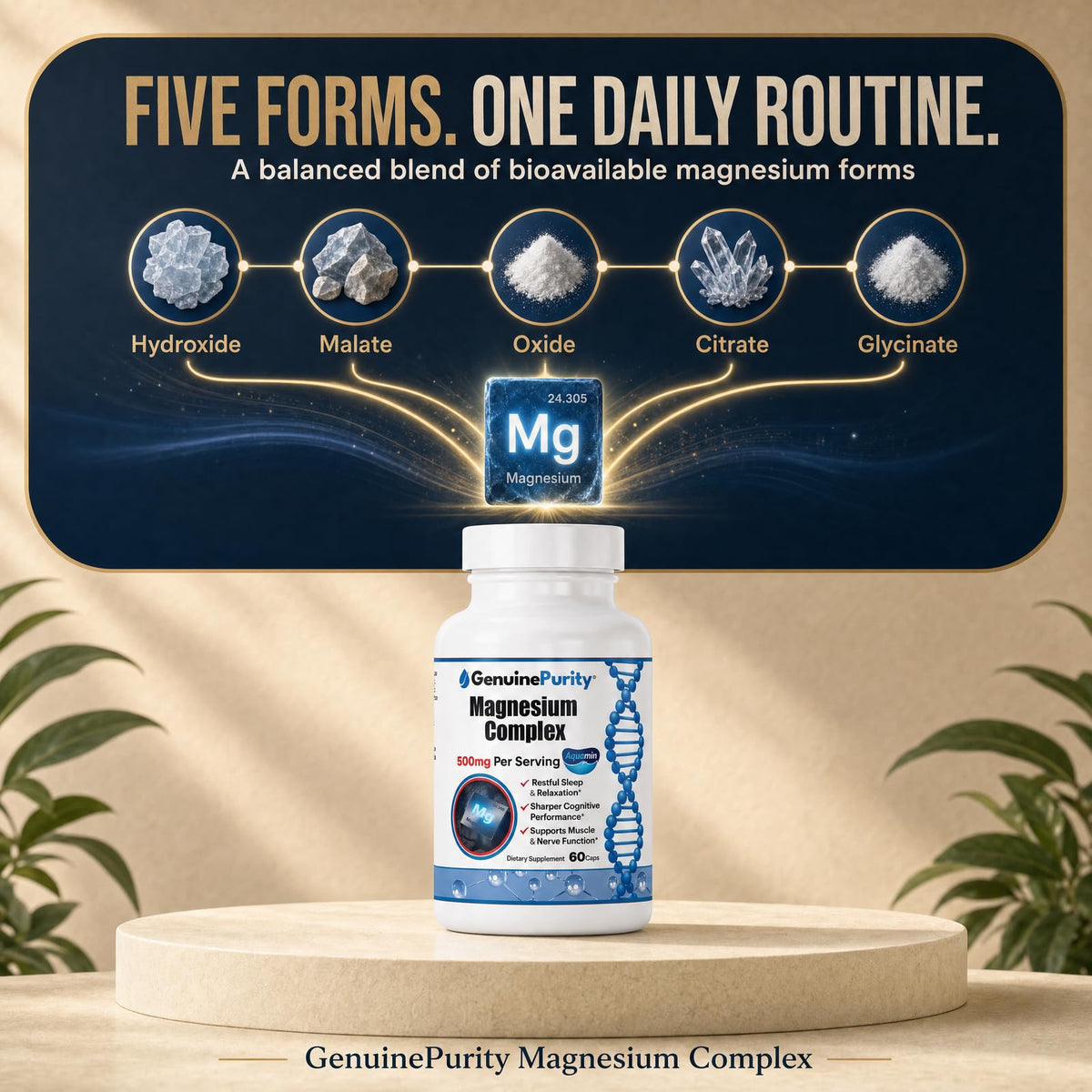 90 capsules of magnesium support