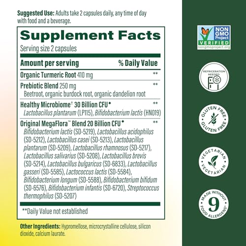 90 capsules of MegaFlora probiotics
