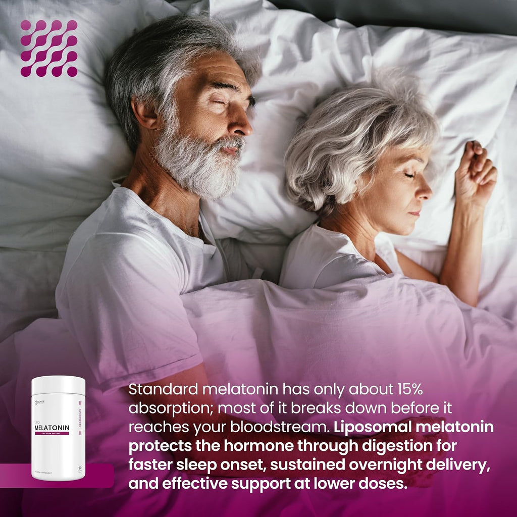 90 capsules of melatonin for better sleep