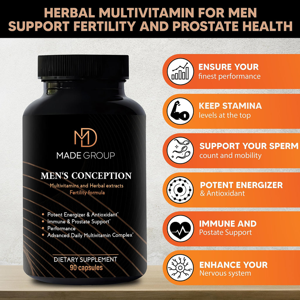 90 capsules of men's health vitamins