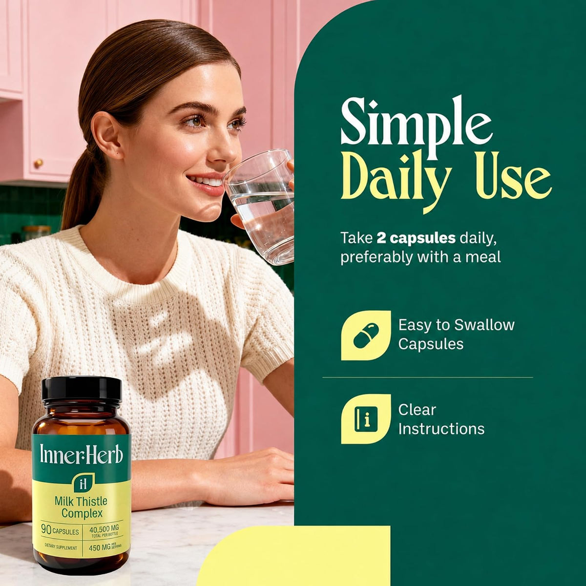 90 capsules of Milk Thistle extract