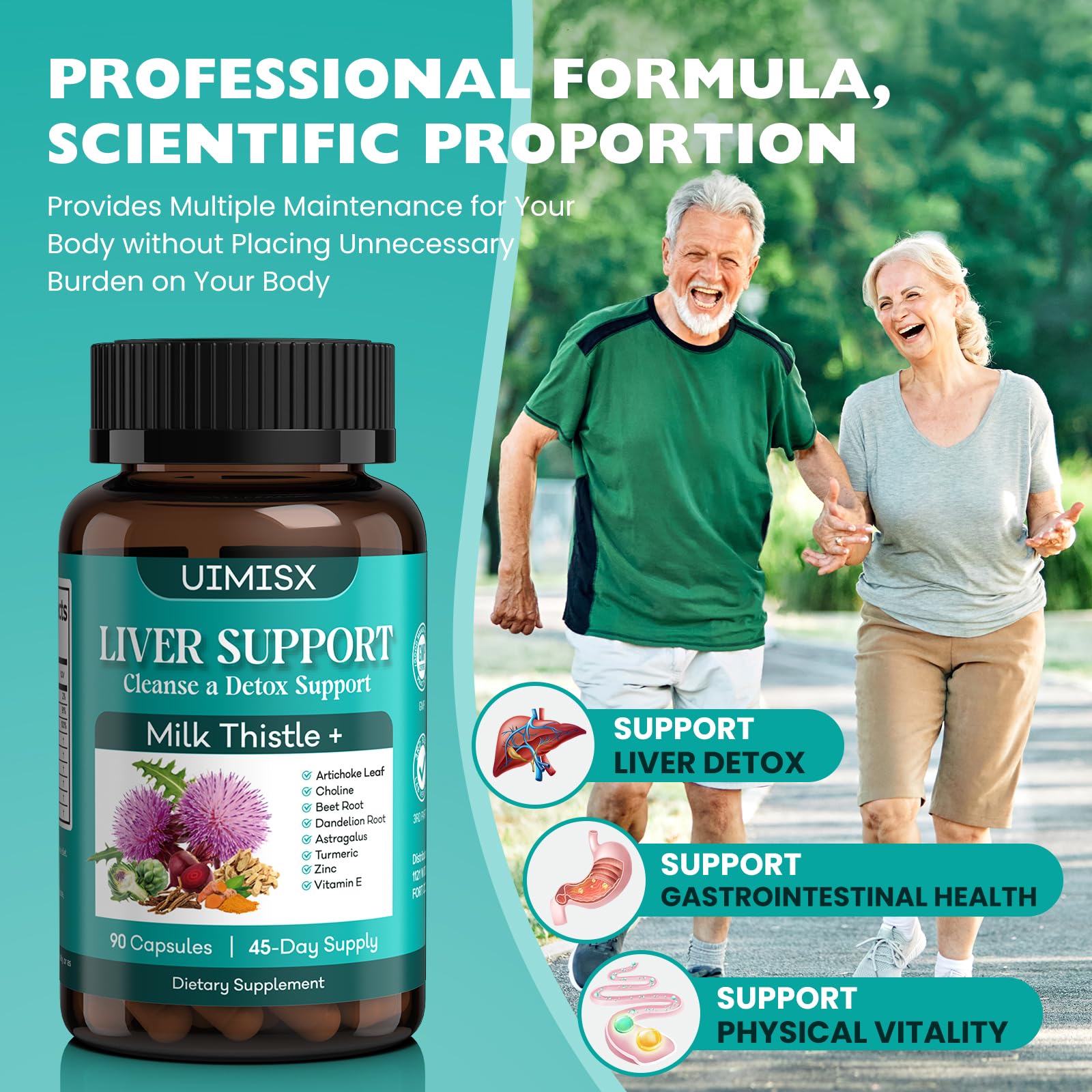 90 capsules of milk thistle