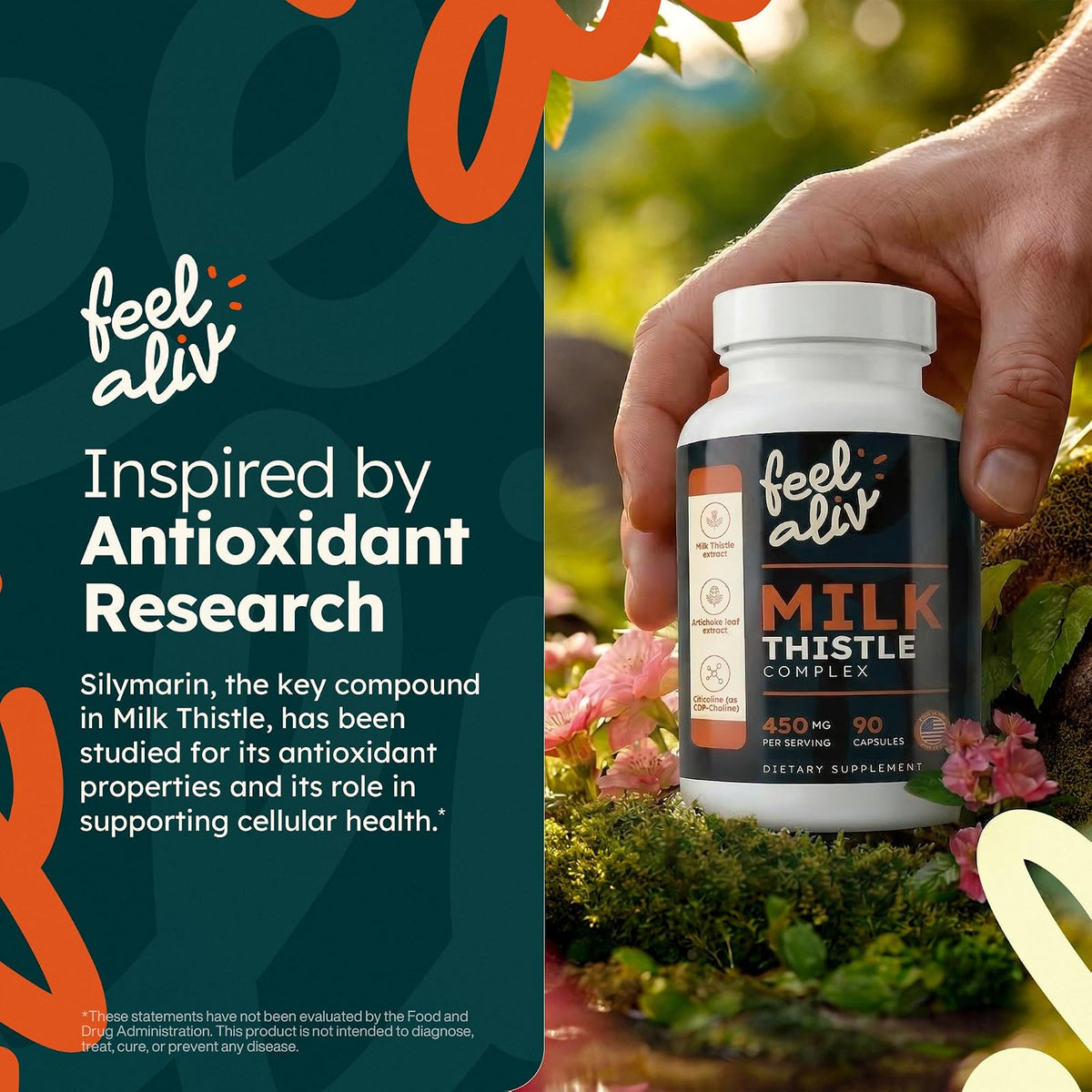90 capsules of Milk Thistle