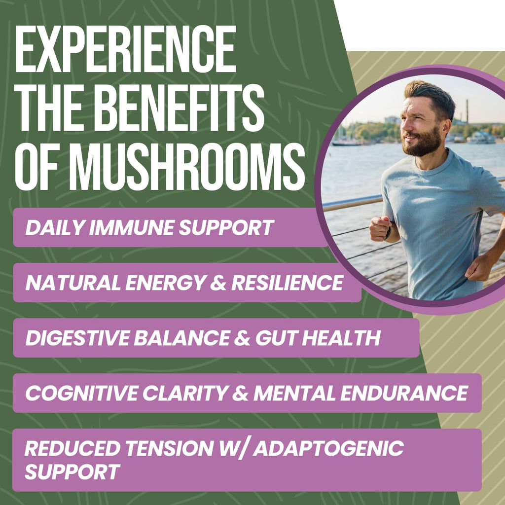 90 capsules of mushroom power