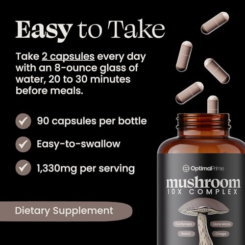 90 capsules of mushroom power