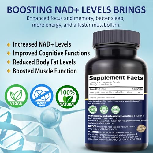 90 capsules of NMN supplement