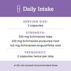 90 capsules of organic echinacea