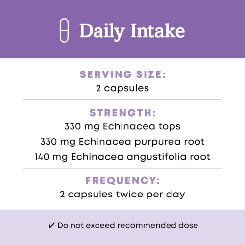 90 capsules of organic echinacea