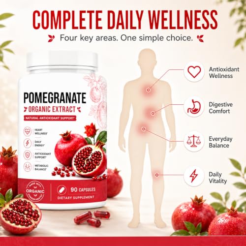 90 capsules of organic pomegranate extract